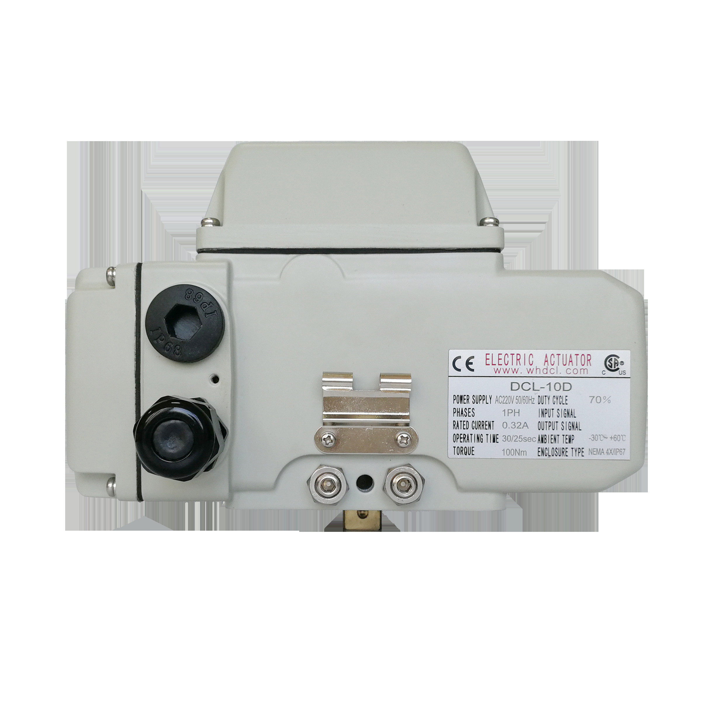 HVAC 3 Point Floating Type Quarter Turn Actuator With Self Locking